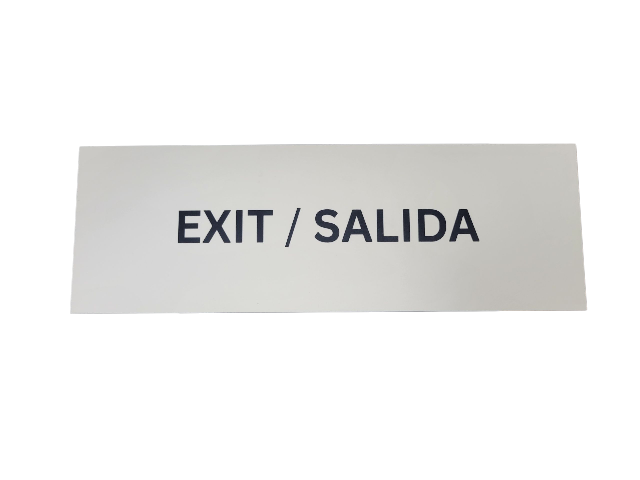6x18 Exit / Salida Sign – Durable 1/8" PVC | More Prepared