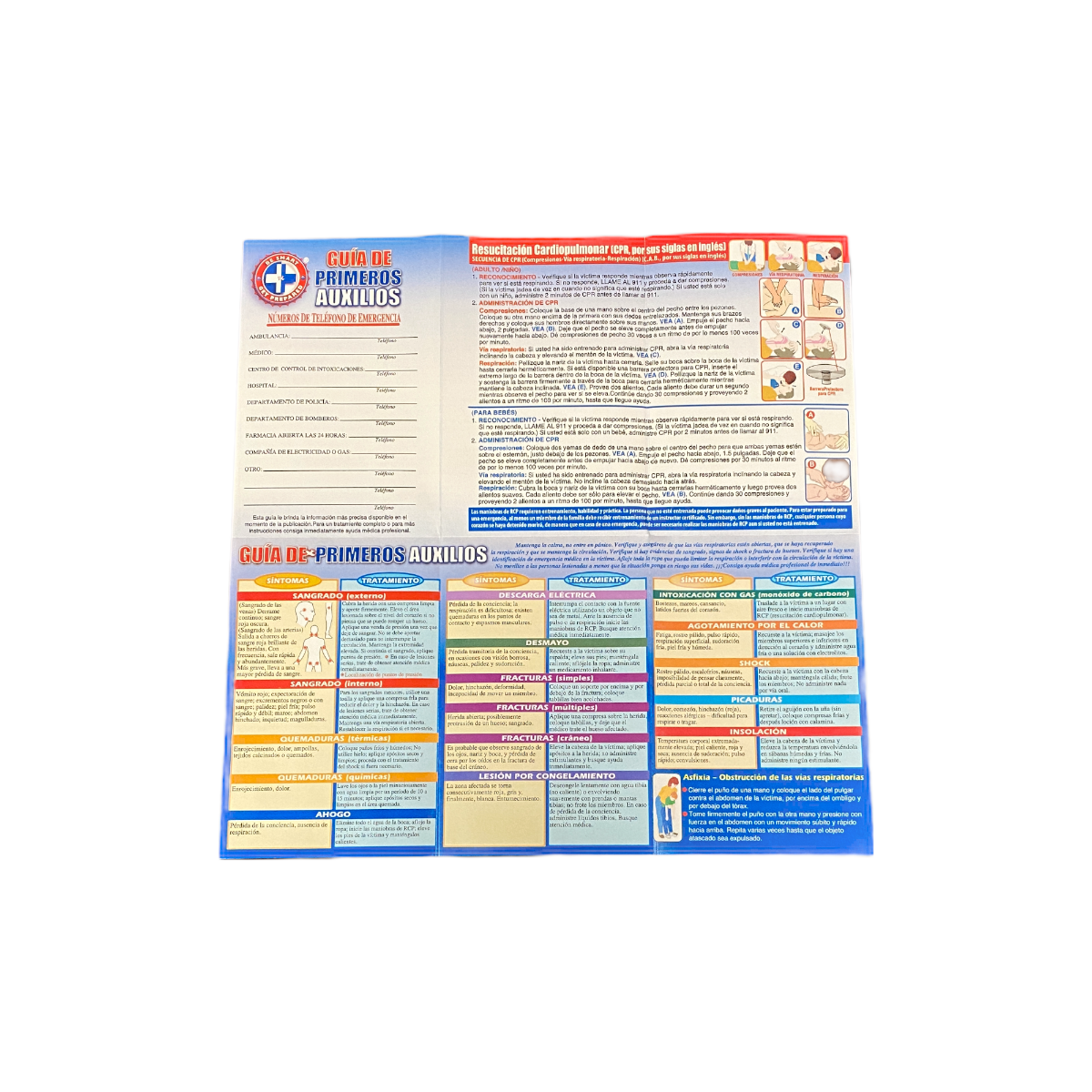 First Aid Sheet Bilingual | More Prepared
