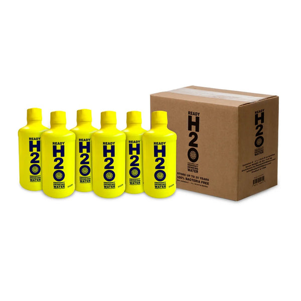 Ready H2O 1-Liter Emergency Water Bottle | Reclosable & Reusable