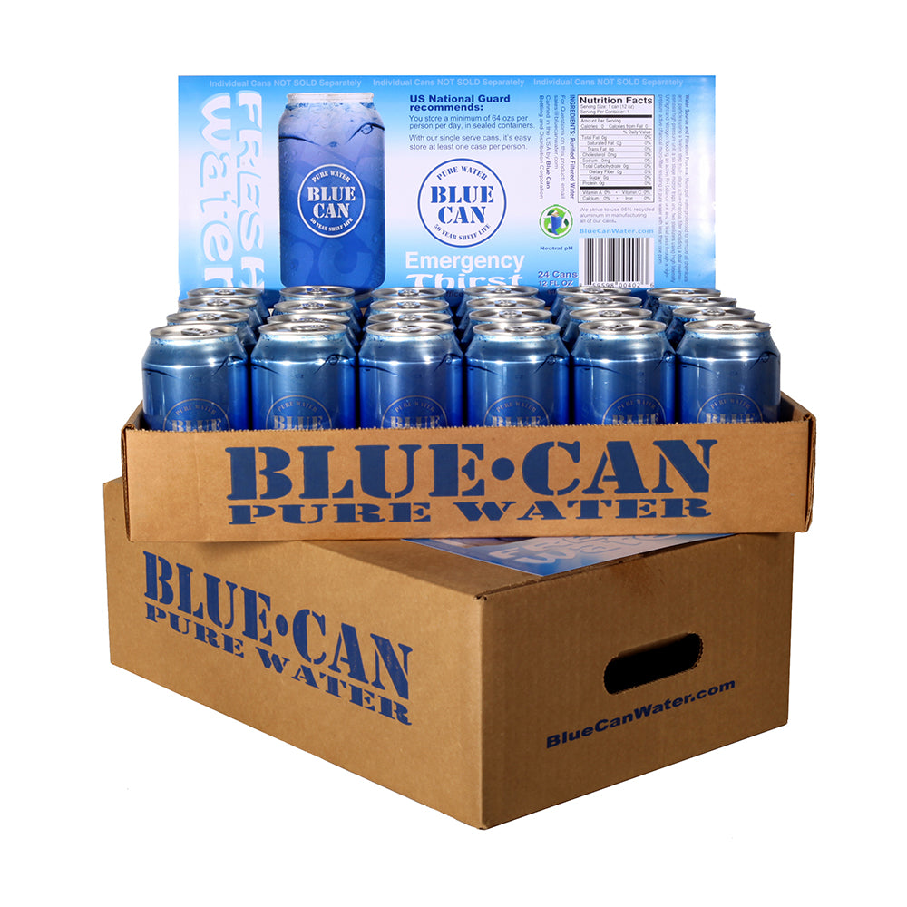 Blue Can 50 Year Emergency Drinking Water | More Prepared